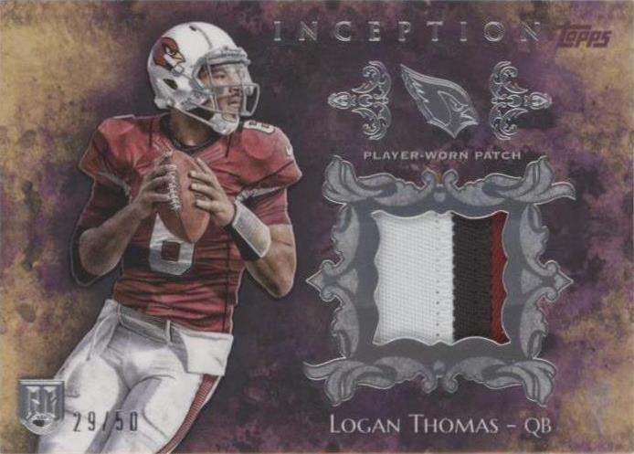 2014 Topps Inception - Rookie Patch Logan Thomas #RP-LT Purple /50 (MEM ...