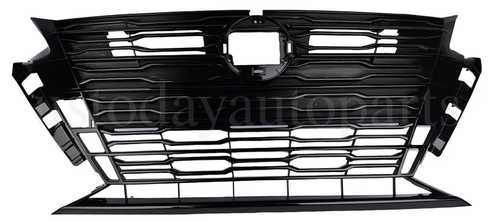 Front Bumper Upper Grill For 2023-2024 Nissan Altima SL SV Black 62310 ...