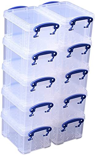 Really Useful Plastic Storage Box 0.3 Litre Clear (Pack of 10) | eBay