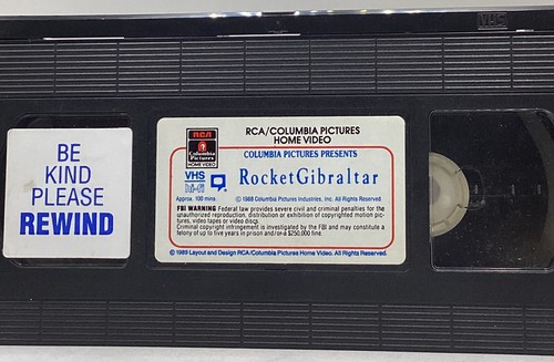 Rocket Gibraltar VHS 1989 Macaualay Culkin 1st Movie **Buy 2 Get 1 Free ...