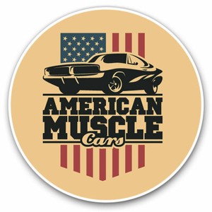 2 x Vinyl Stickers 7.5cm - Cool American Muscle Car Cool Gift #14417 | eBay