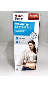 CVS Health Weighted Heating Pad (14 X 14 IN) 1 Storage Bag | eBay