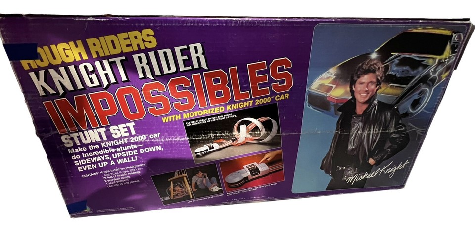 Vintage 1982 Knight Rider Impossibles Stunt Set Race Car Set | eBay