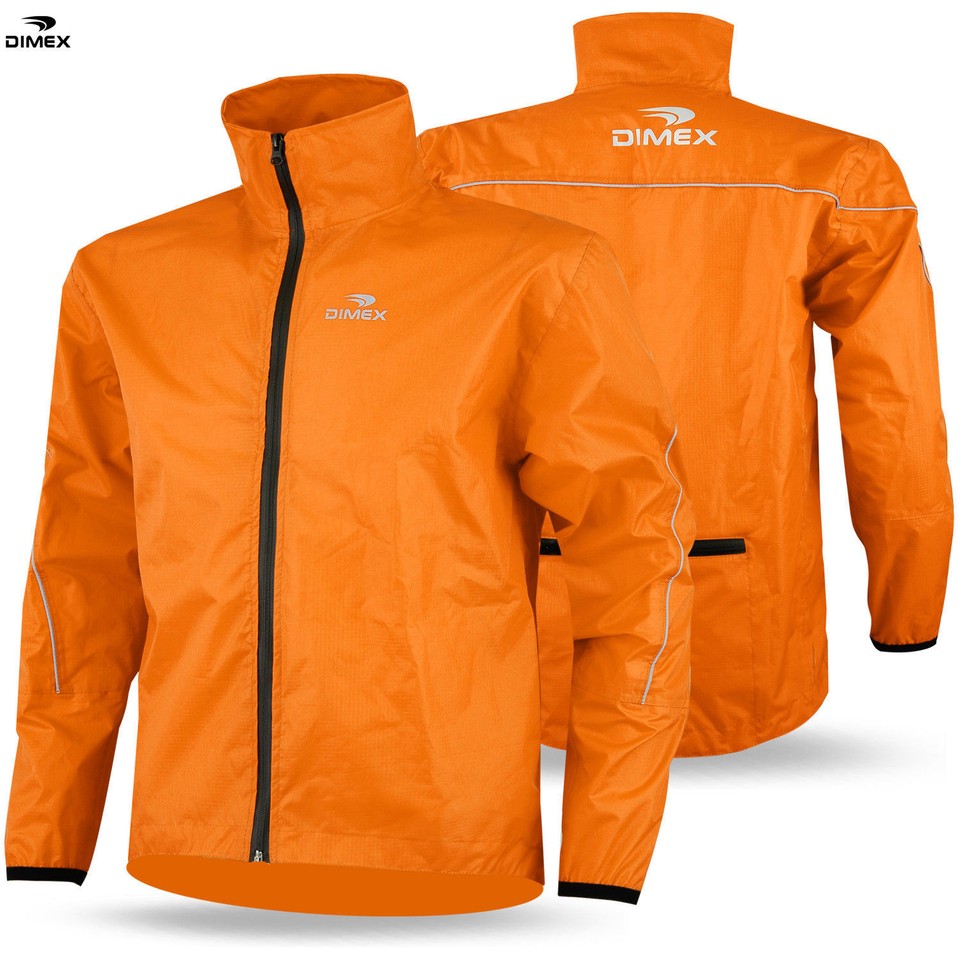 Mens Cycling Jacket High Visibility Waterproof Running Top Rain Coat S ...