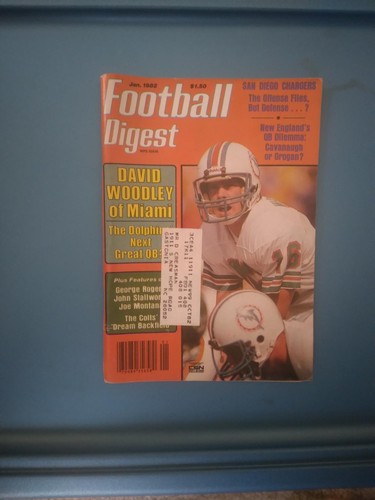 Football Digest January, 1982 David Woodley Joe Montana | eBay