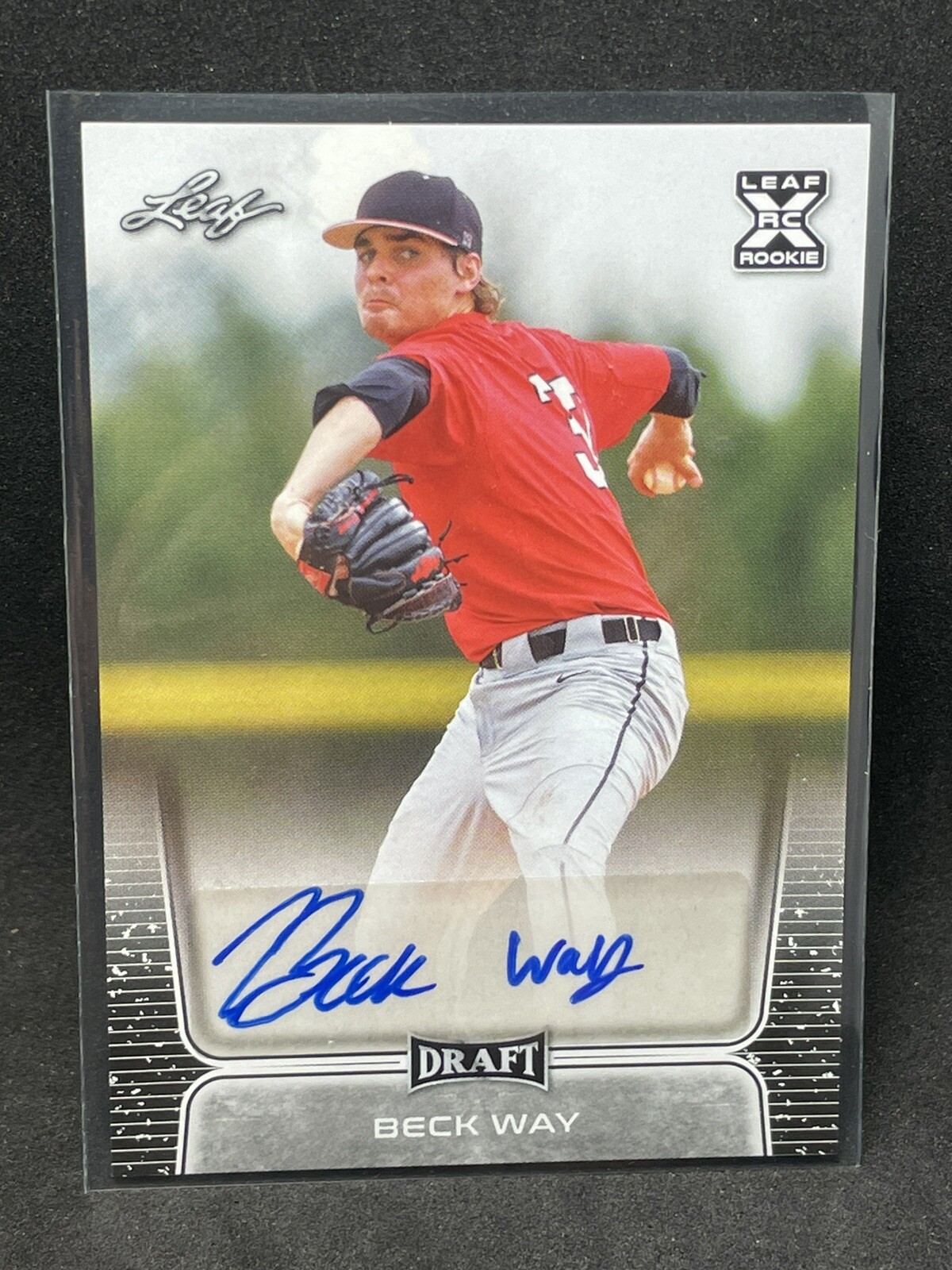 Beck Way 2020 Leaf Draft Retail Autographs BA-BW1 Auto Royals Yankees ...