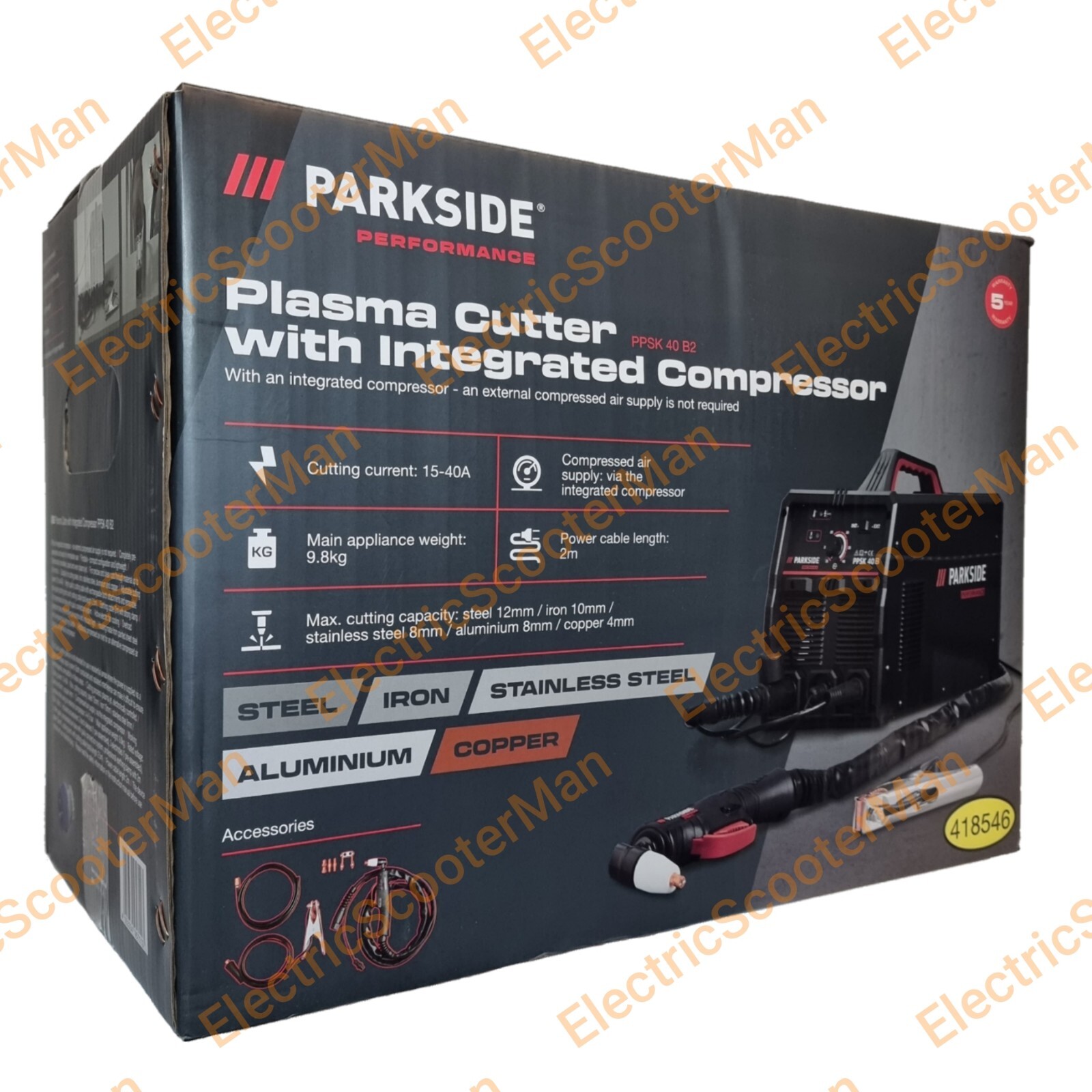 Parkside Performance Industrial Plug Plasma Cutter with Integrated ...