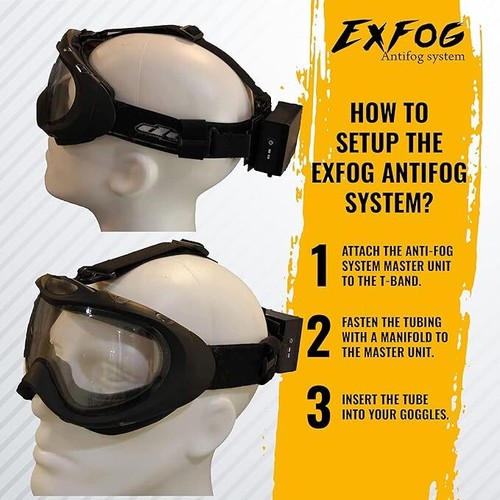 ExFog Anti Fog Kit with T-Band - Lightweight Airsoft Sports ...
