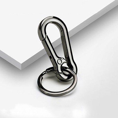 🔥 Stainless Steel Quick Release Detachable Keychain Key Ring Belt Clip ...