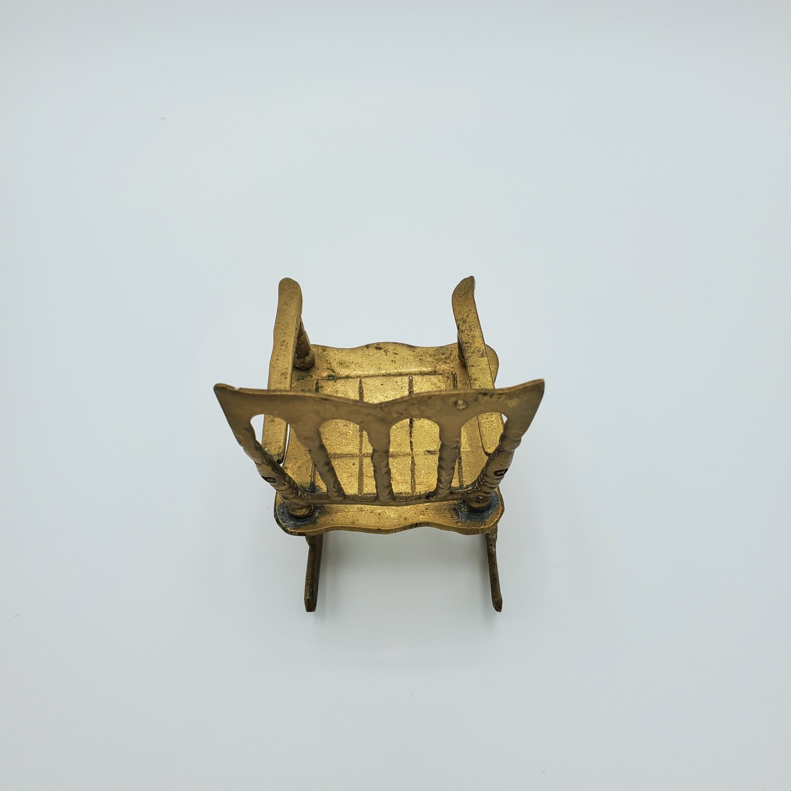 Original WW1 WWI German trench art rocking chair shell metal toy ...