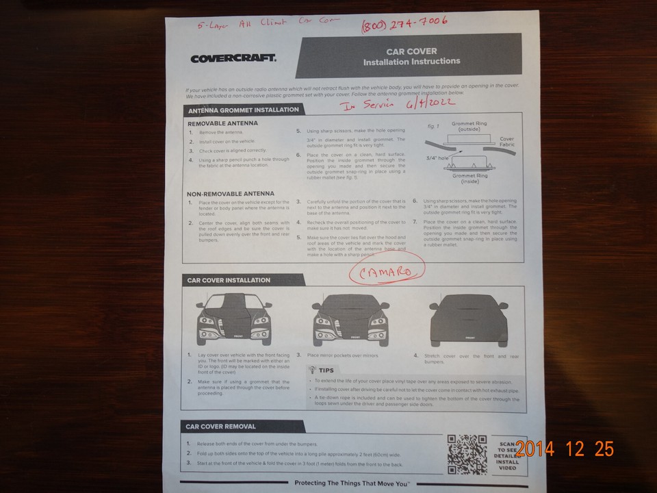 Covercraft Car Cover 5-Layer All Climate Gray Camaro 1LE | eBay