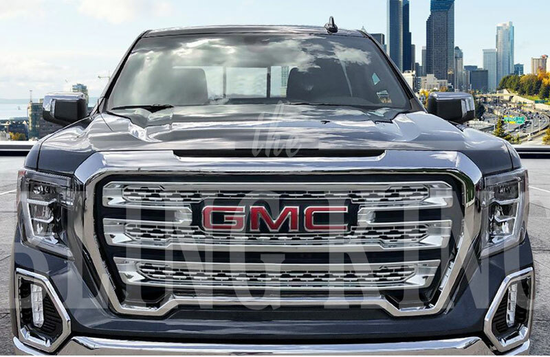 2019-2022 GMC Sierra 1500 SLT chrome grille insert mesh grill overlay ...