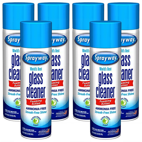 6pk Sprayway Foaming Action Glass Cleaner 19 oz - Streak-Free Shine | eBay