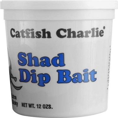 Catfish Charlie Shad Dip Bait 12 oz - Premium Freshwater Fishing Lure ...
