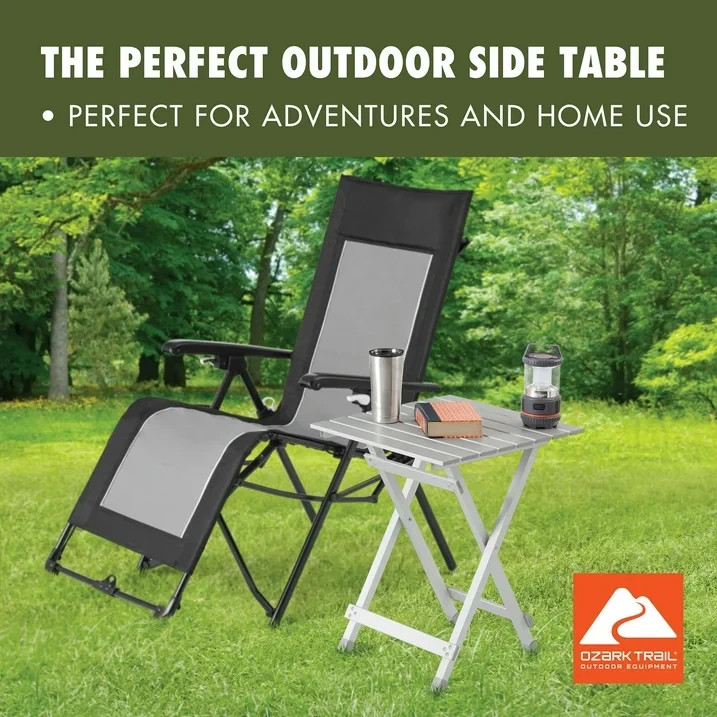 Ozark Trail Aluminum Camping Table, Silver | eBay