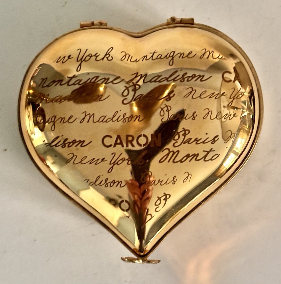 Coeur de Caron Artoria Limoges Heart Shaped Trinket Box Hand Painted In ...
