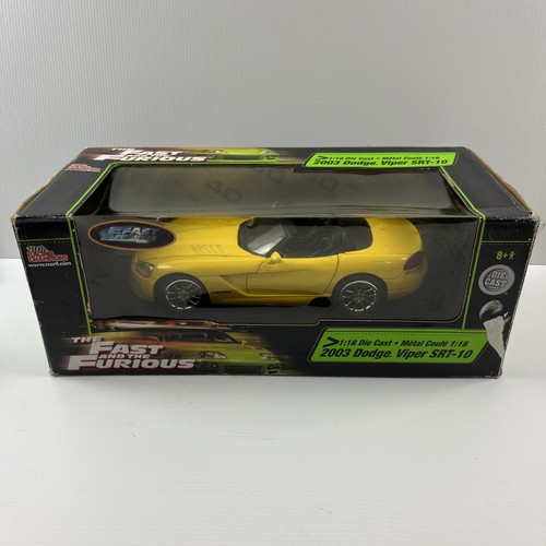 2003 Dodge Viper SRT-10 2 Fast 2 Furious 1:18 Die Cast Racing Champions ...