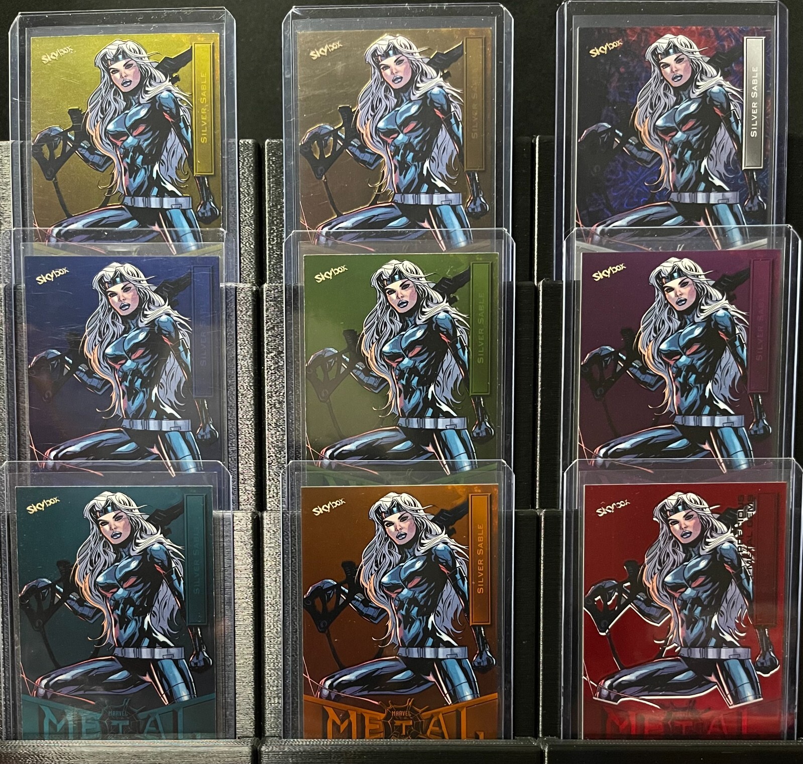 2022 Marvel Metal Spider-Man #81 Silver Sable Rainbow w/ PMG | eBay