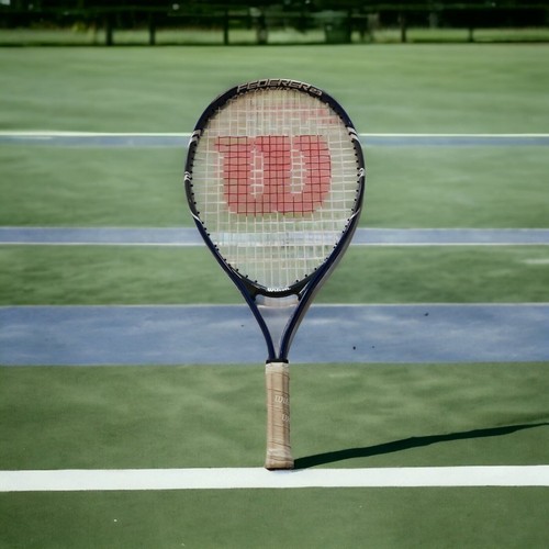 Wilson Federer 23" Tennis Racket Raquet Blue Black with White 3 5/8 ...
