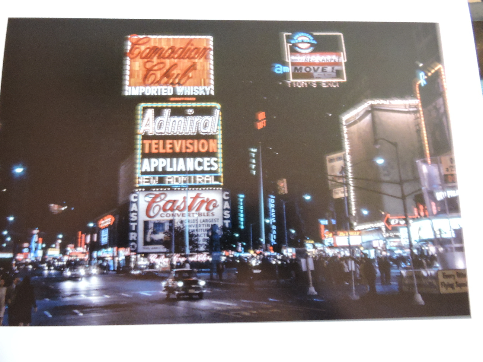 1963 Neon Signs Castro Times Square New York City Color Photo 8 x 10 | eBay