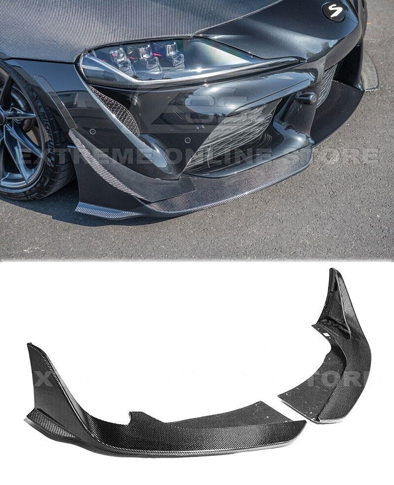 CARBON FIBER Edition Splitter Front Bumper Lip Fits 20-Up Toyota GR ...