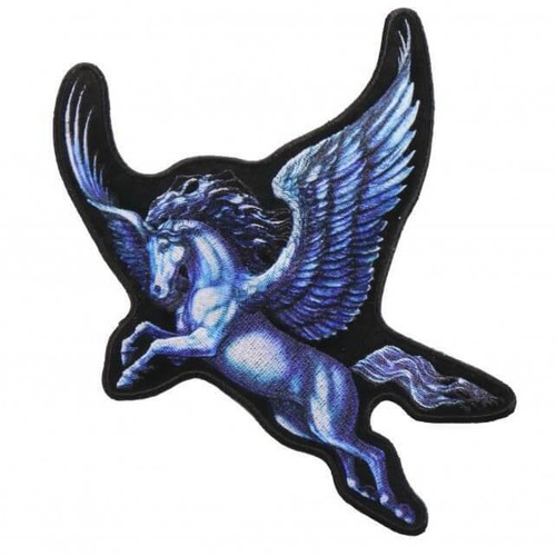 PEGASUS Iron On Patch - Embroidered Designed Sew On Patch, 5.5" x 6.2 ...