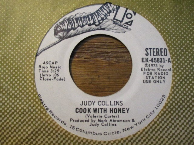 JUDY COLLINS *DJ COPY* "COOK WITH HONEY" 45 PS | eBay