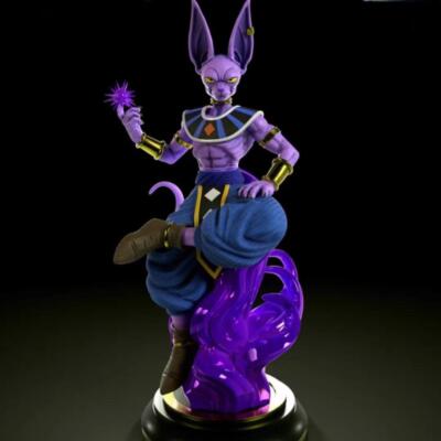 Dragon Ball Beerus Sitting Figure PVC Anime God of Destruction Model ...