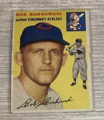 1954 Topps #138 Bob Borkowski, Cincinnati Redlegs. Ex- Vintage V2-3C | eBay