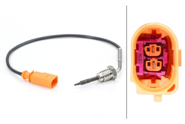 Exhaust Gas Temperature (EGT) Sensor-Sensor Hella fits 15-16 Audi Q5 3 ...