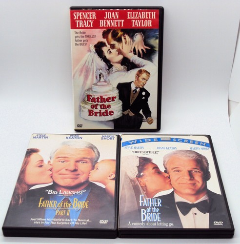 3 DVDs FATHER OF THE BRIDE I PART II 1991 Steve Martin 1950 B&W ...