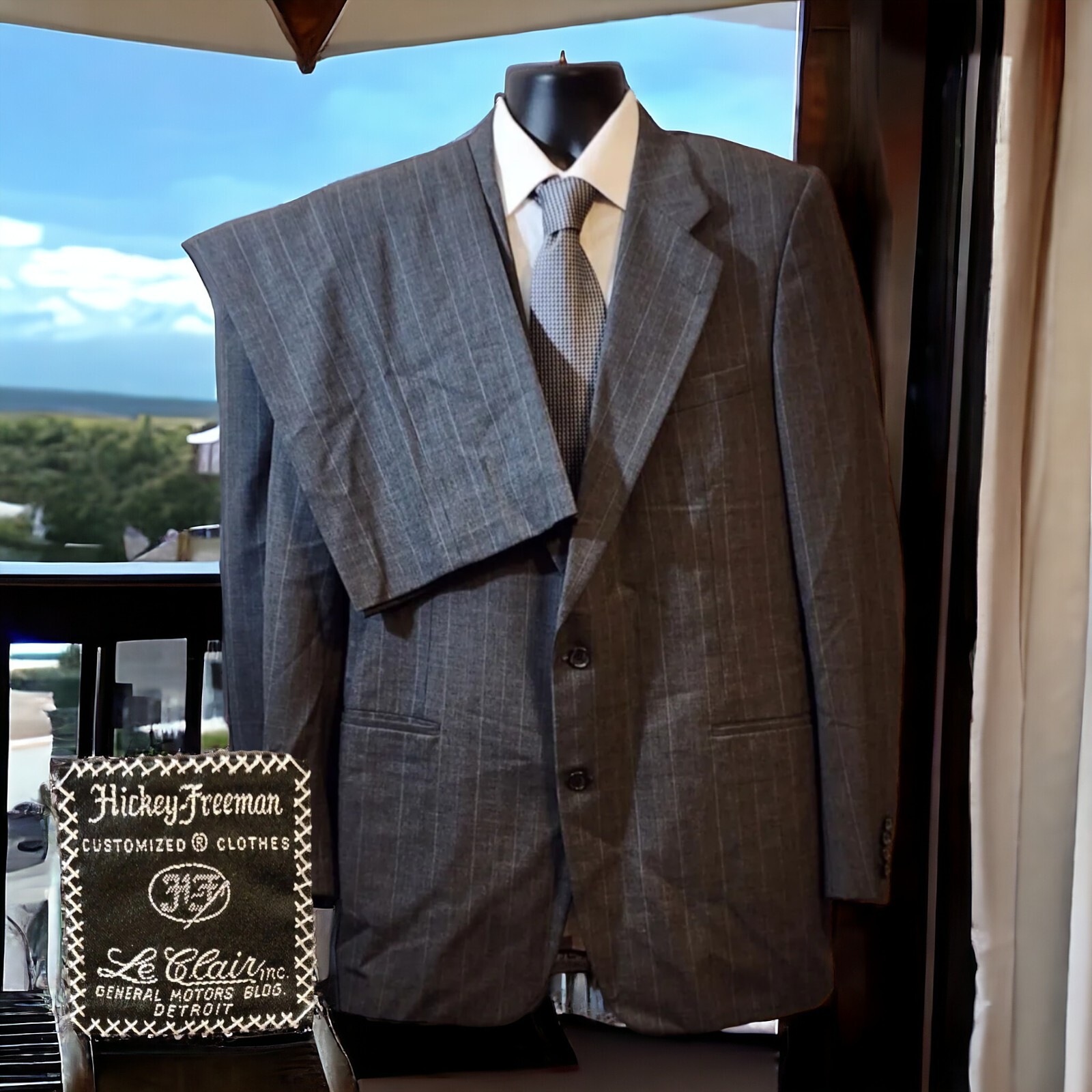 HICKEY FREEMAN Boardroom Collection Men's 44L, 38x30 … - Gem