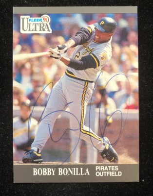 BOBBY BONILLA 1991 FLEER ULTRA AUTOGRAPHED SIGNED AUTO BASEBALL CARD ...