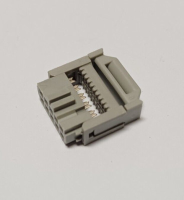 lot de 2 Connecteurs HE10 femelle 2x5 broches pour cable plat ...