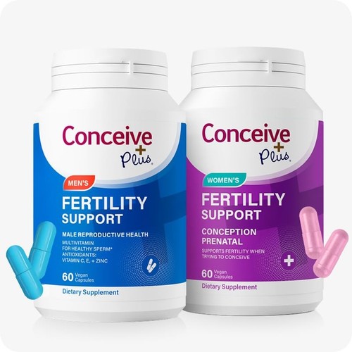 CONCEIVE PLUS Fertility Supplements for Women & Men | 30-Day Supply ...