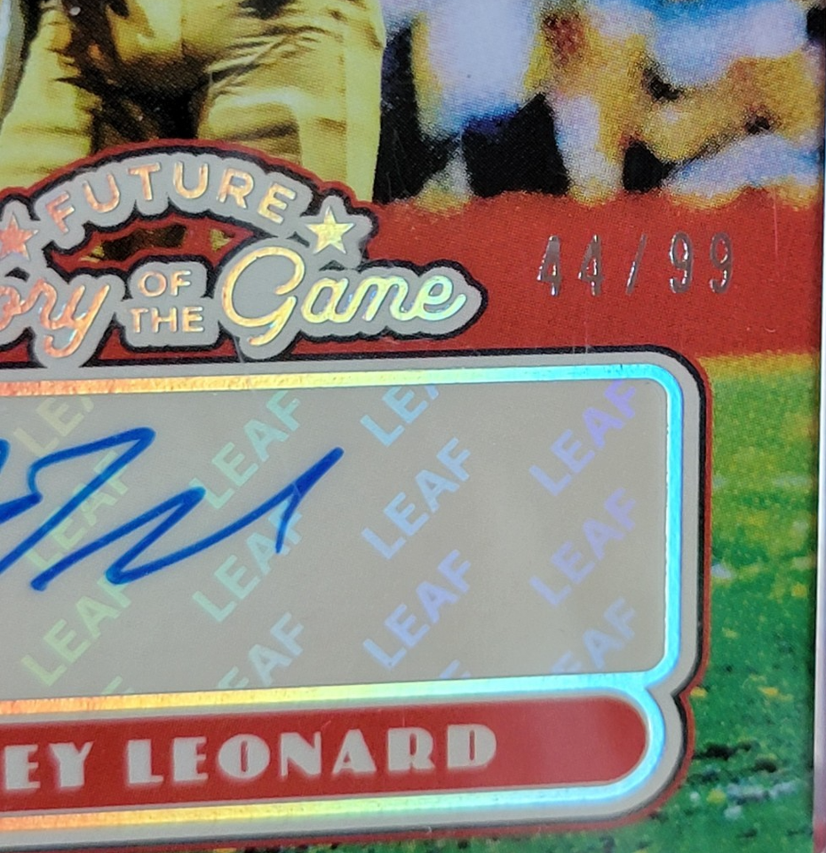 Riley Leonard Autograph ROOKIE Card #d44/99 + Instant RC #1/785 + Score ...