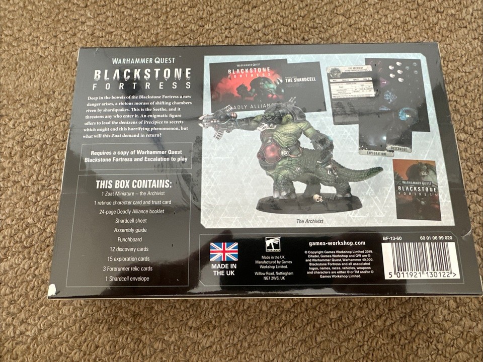 Warhammer Quest Blackstone Fortress Deadly Alliance Expansion Sealed | eBay