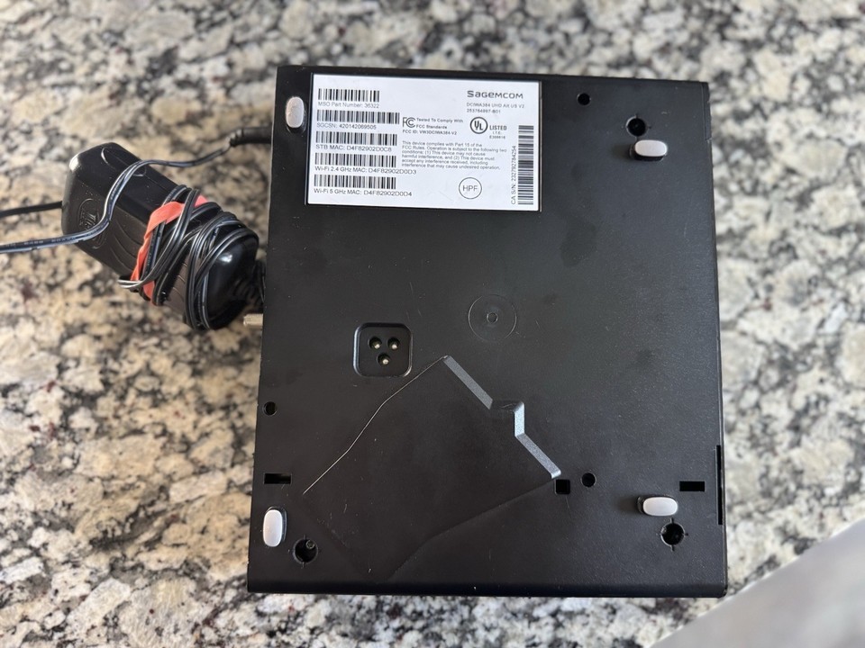 Sagemcom Broadband DCIWA384 V2 UHD Set-Top Box with Power Cord | eBay