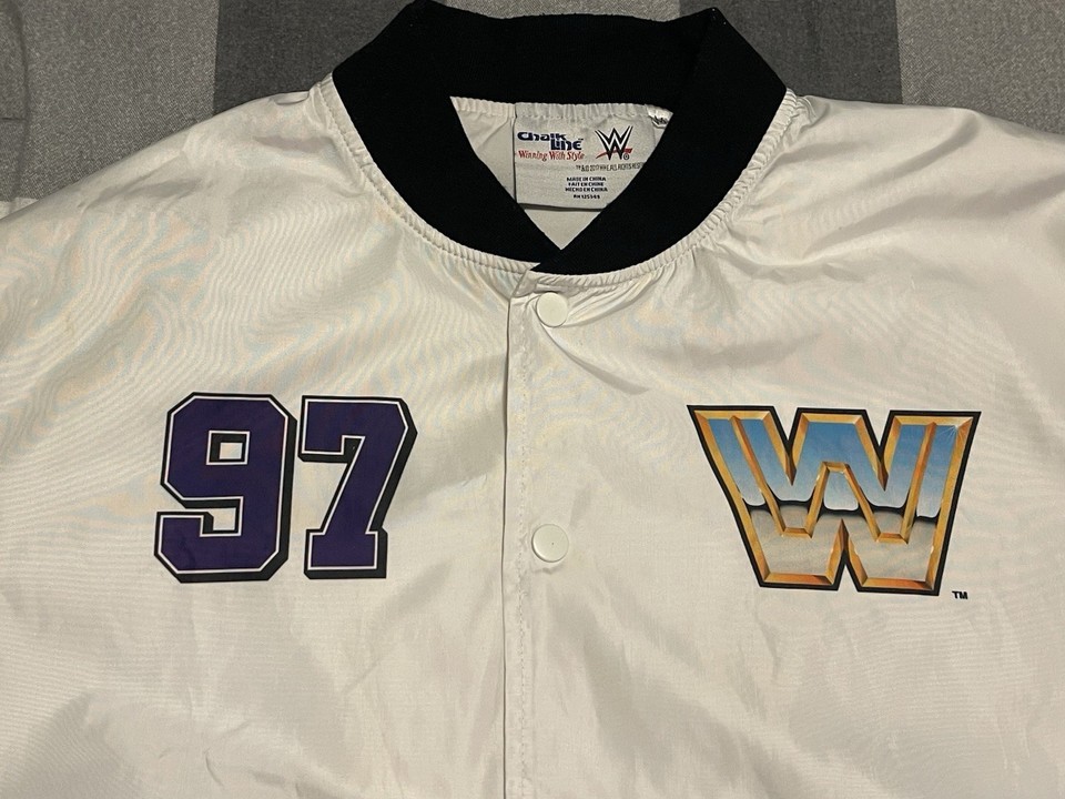WWE Summerslam 1997 Brett Hart The Undertaker Chalk Line Jacket Size ...