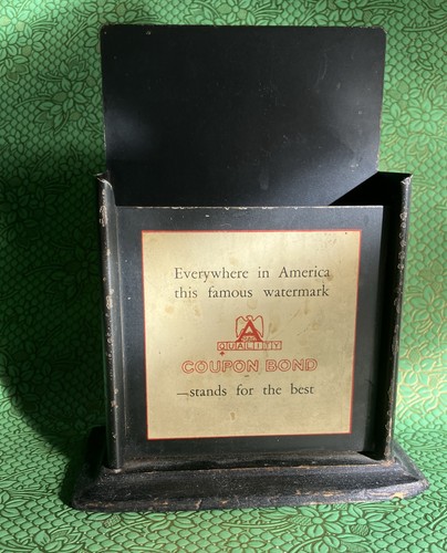 C 1930s Store Counter Display American Writing Paper Samples ...