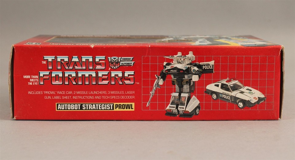 MIB Vintage 1984 G1 Hasbro TRANSFORMERS Autobot Strategist Prowl POLICE ...