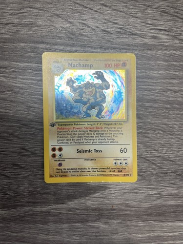 Machamp 1st Edition Holo foil near Mint Condition | eBay