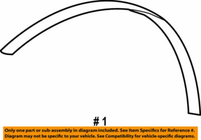 75872-50060 Toyota Moulding, front fender wheel opening, lh 7587250060 ...