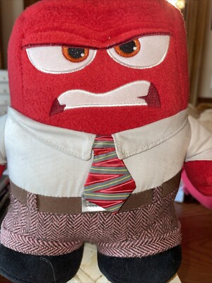 Disney Anger Inside Out Plush Red Angry Doll 9" Inch Stuffed Animal Toy ...