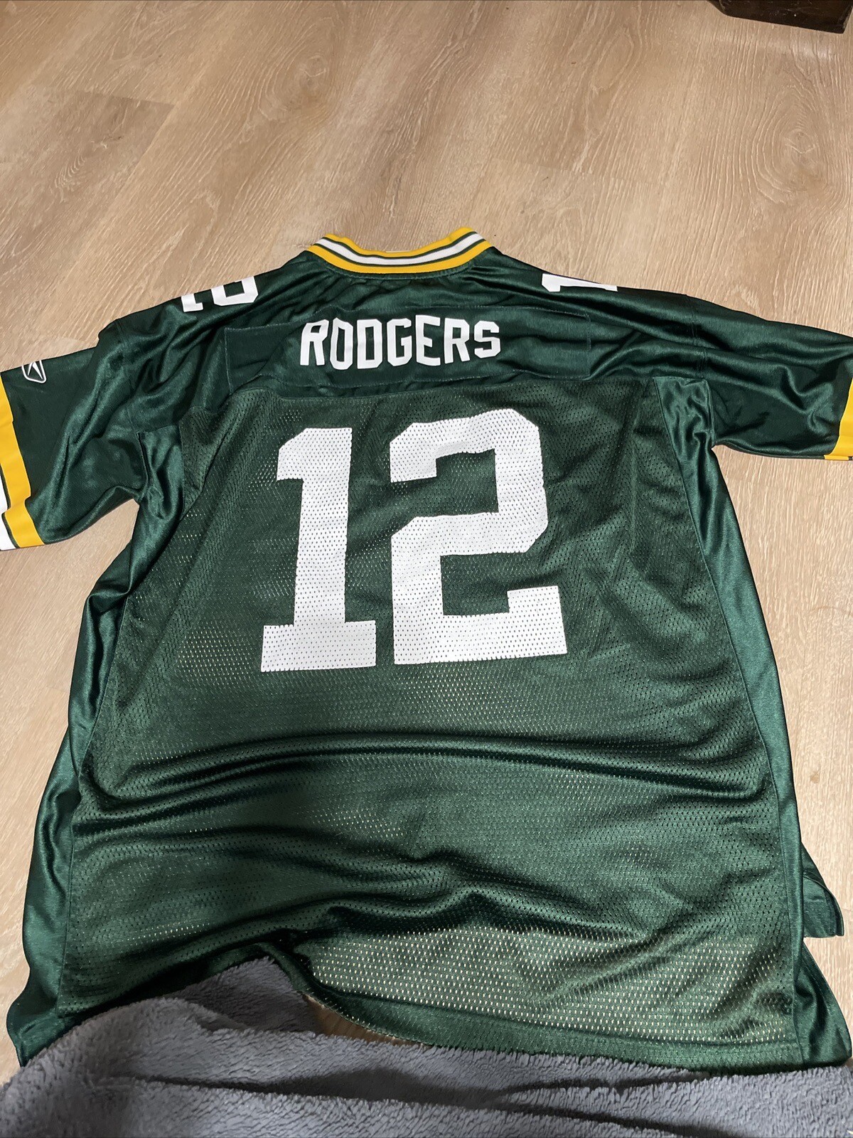 Reebok Aaron Rodgers Jersey Mens 2XL Green Bay Packers NFL On Field E5 ...