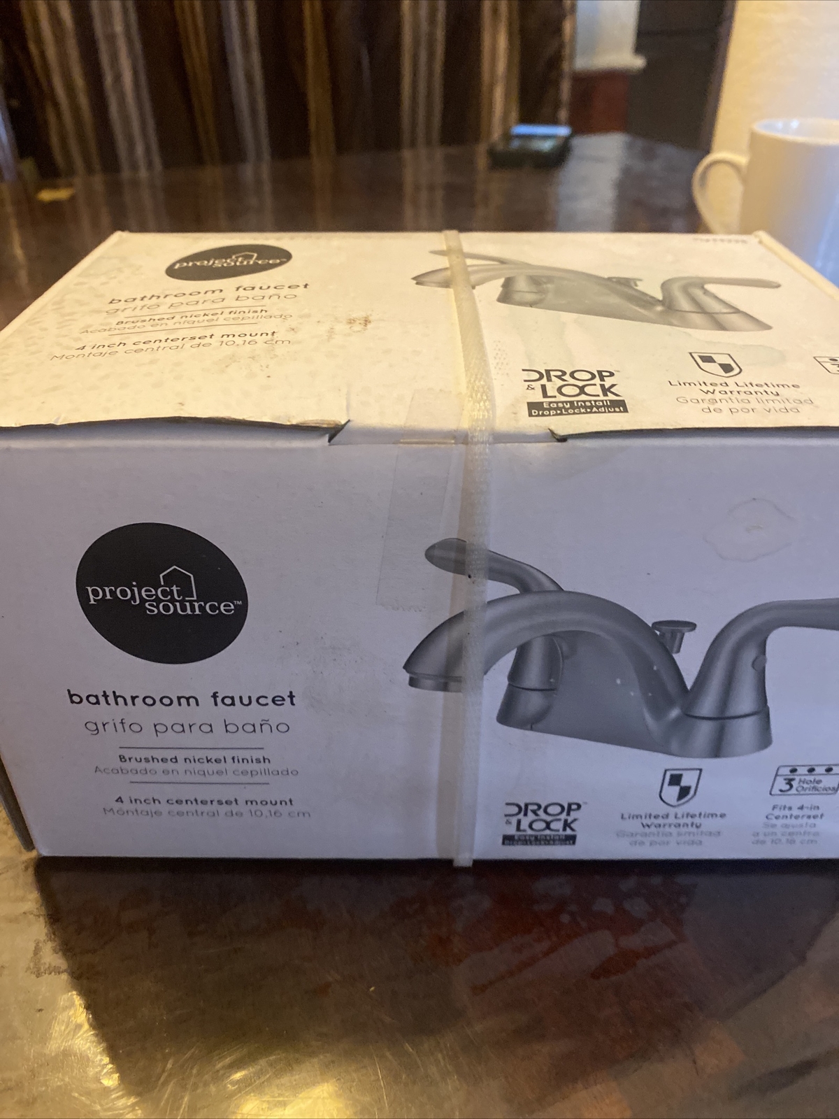 Project Source Bathroom Faucet in Brushed Nickel Dover 2 - Handle ...