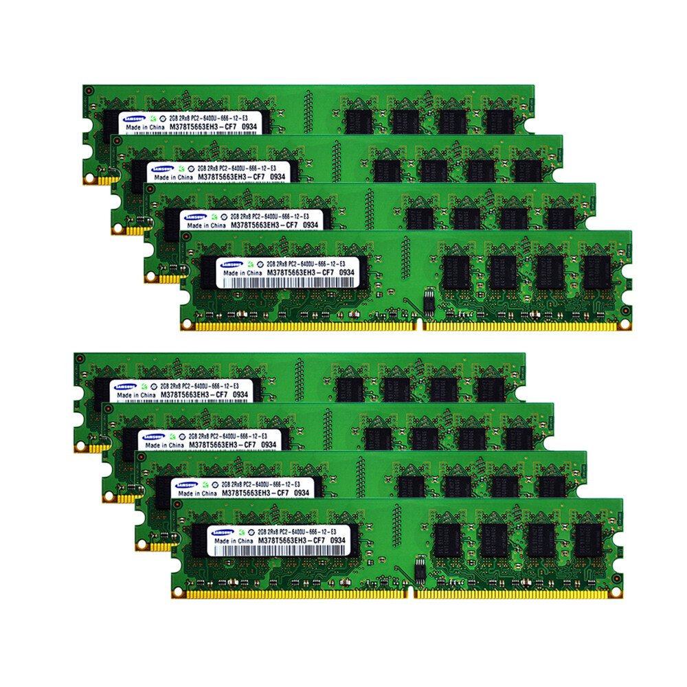 16GB 8GB 4GB 2GB DDR2 800MHz PC2-6400U DIMM Desktop Memory RAM For ...