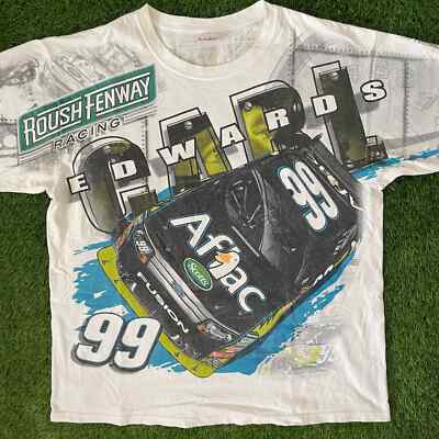 Vintage Carl Edwards Aflac Race Tee | eBay