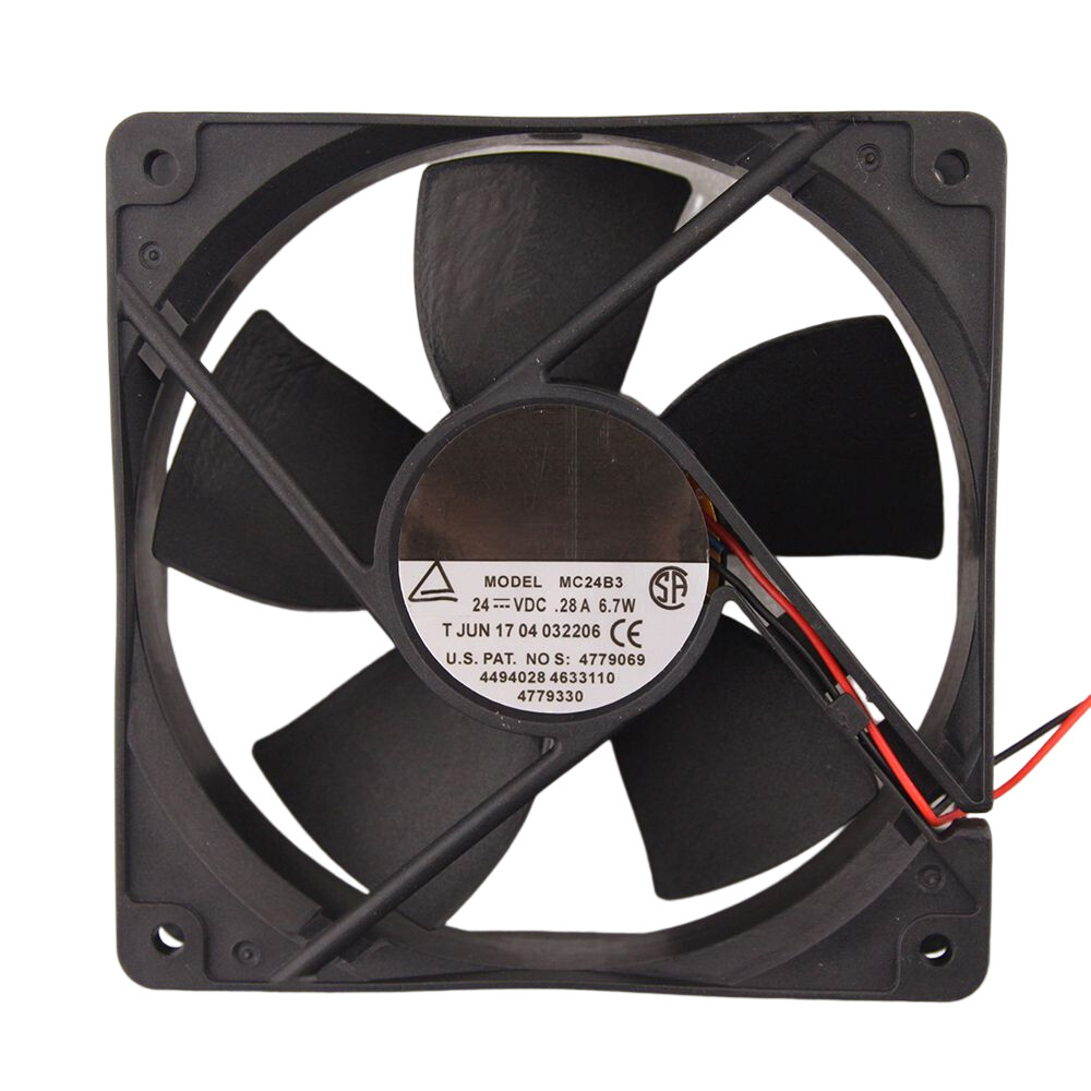 24V 0.28A 6.7W 3700RPM 2-wire Cooling Fan MC24B3 120*120*32mm | eBay