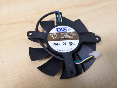 For 75mm Fan EVGA ZOTAC GTX 560 570Ti Card AVC DASB0815B2U | eBay